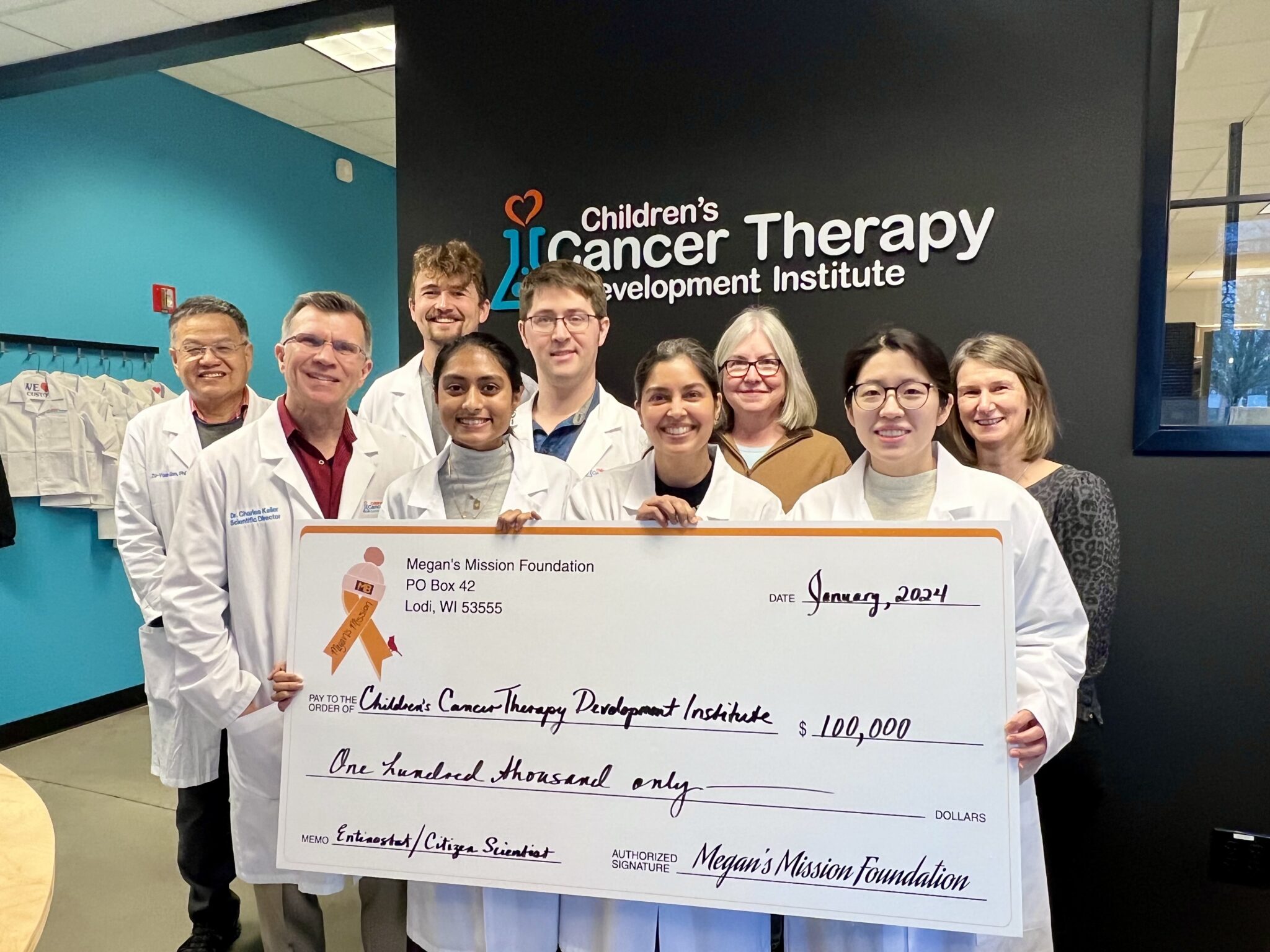 Megan’s Mission Awards $100,000 in RMS Support - Children's Cancer ...